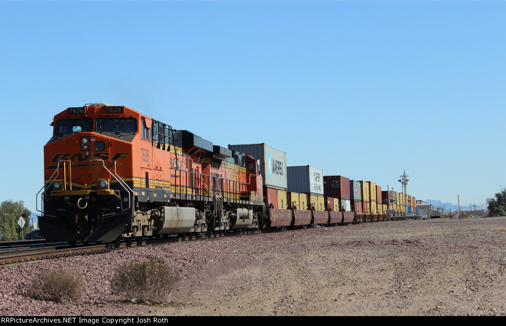 BNSF 7626 & BNSF 4341 DPU